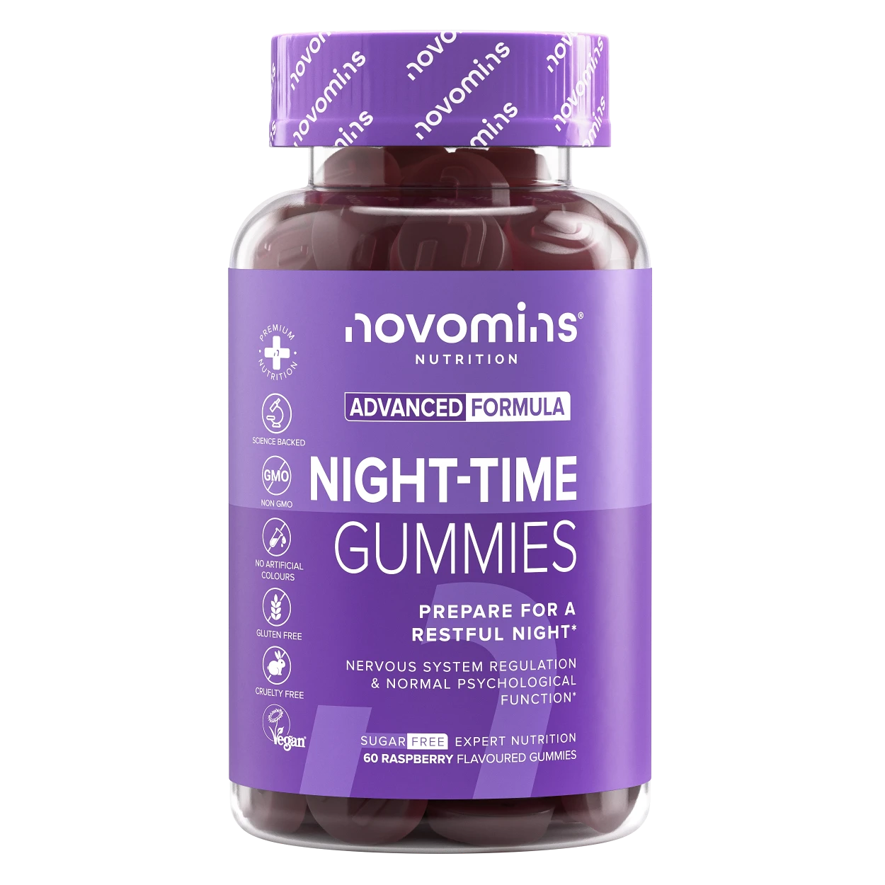 Night Time Gummies | Bedtime Blend | Melatonin + Sugar Free | Novomins ...